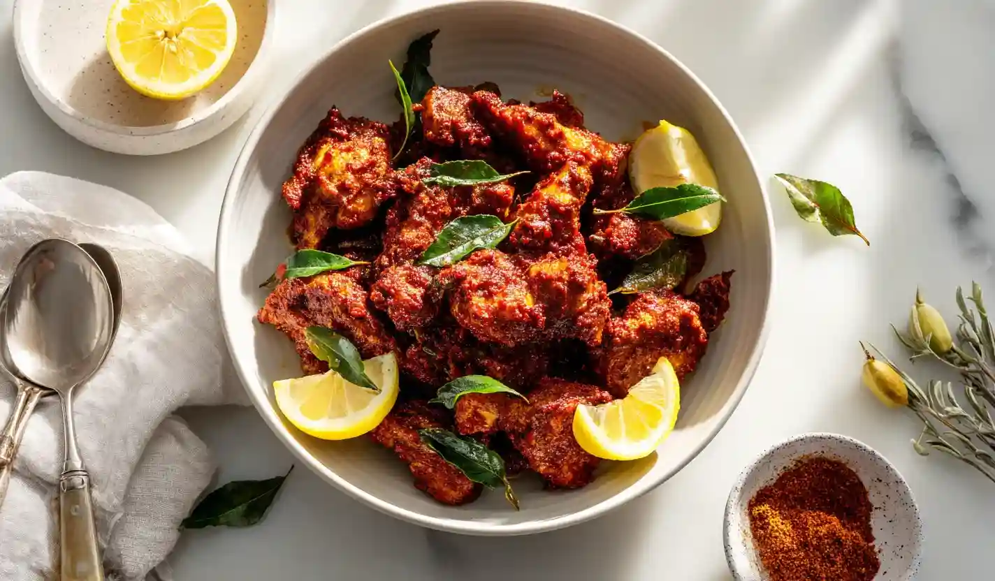 Dry Chicken Ghee Roast Fry – Spicy Masala Non-Veg Recipe