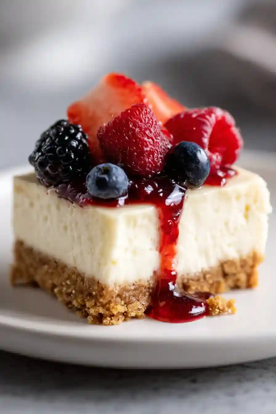 No Bake Cheesecake Bar (Easy, Sliceable, Party-Ready Recipe)