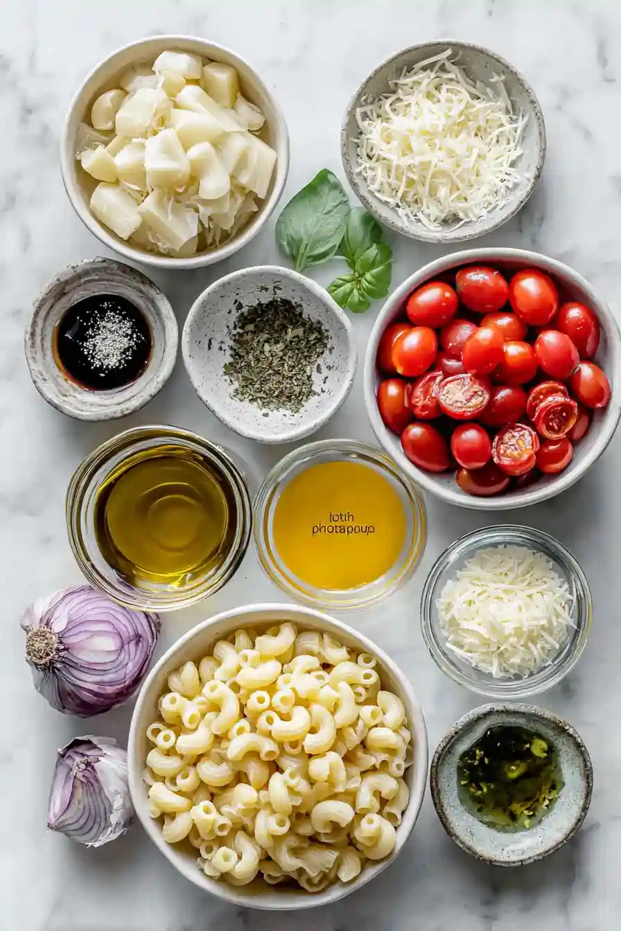 Roasted Tomato Bruschetta Pasta Salad – Easy Cold Pasta Salad Recipe