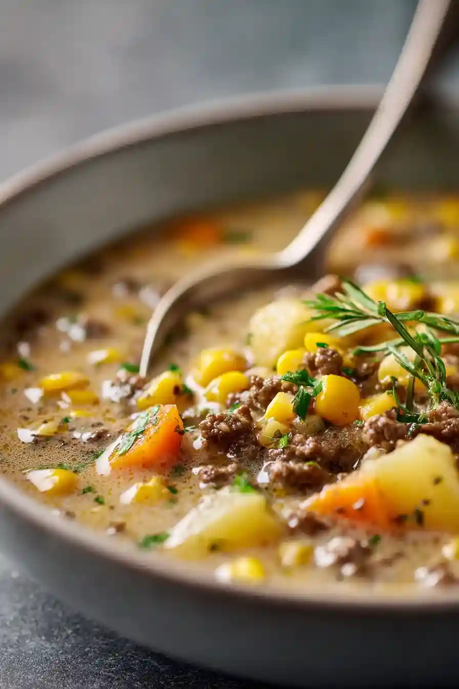 Beef Corn Chowder – Hearty 1-Pot Creamy Fall Soup
