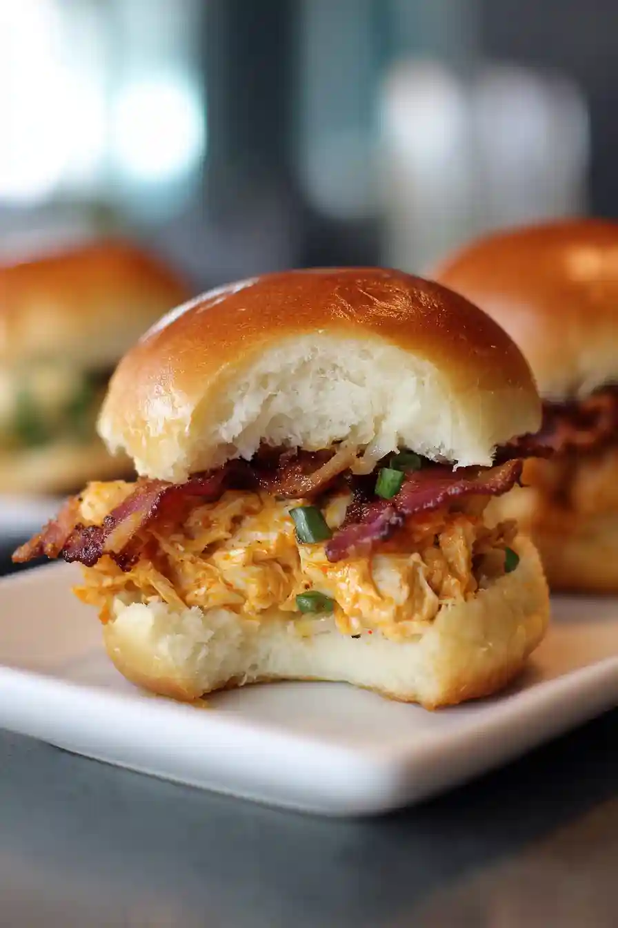Buffalo Chicken Sliders with Bacon and Onion – Bold & Hearty Bites