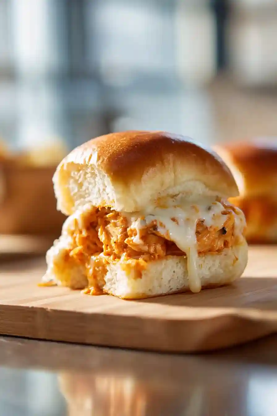 Buffalo Chicken Sliders with Cheese Sauce – Game Day Comfort Food