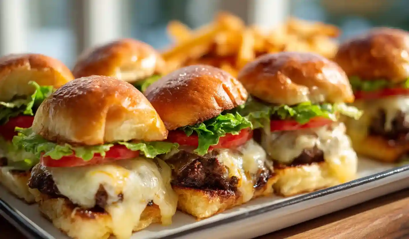 Classic Cheeseburger Sliders for Game Day and Parties