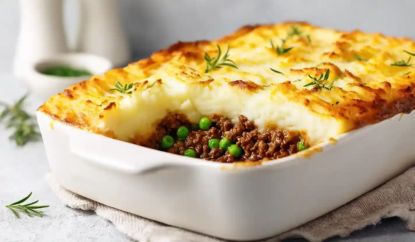 Chinese Pie Style Shepherd’s Pie with Ground Beef and Corn