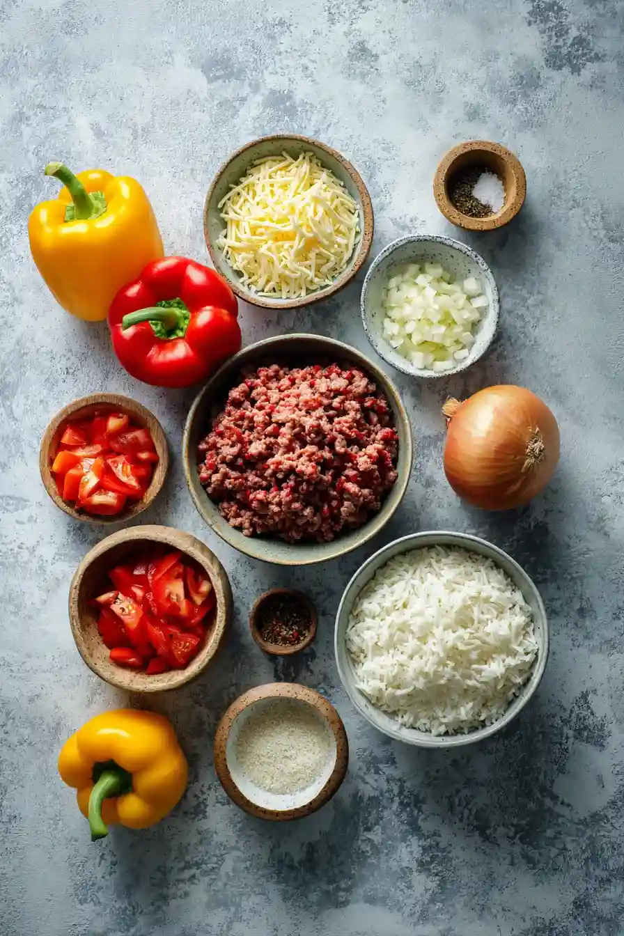 Healthy Stuffed Peppers – Easy Ground Beef Dinner Idea