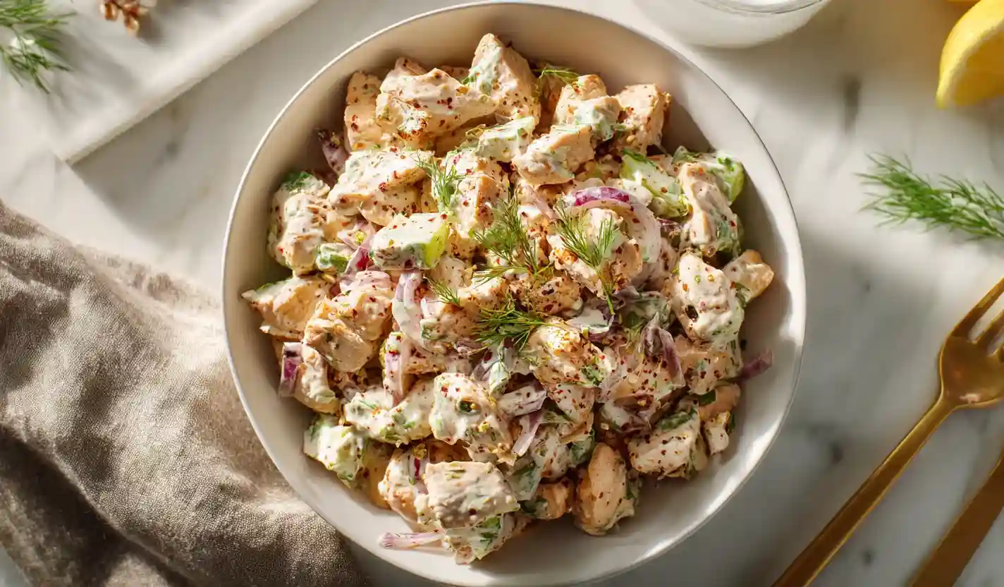 Bold Spiced Chicken Salad for Game Day Wraps & Platters