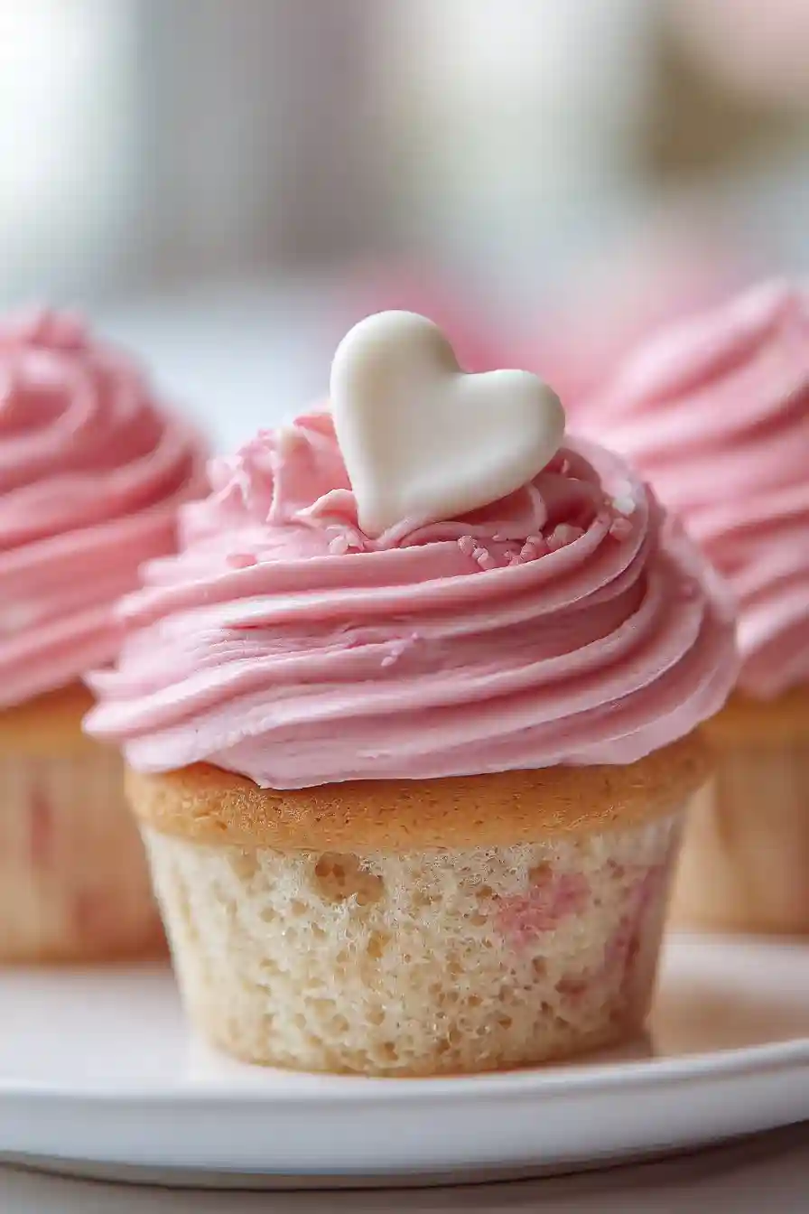 Valentine Cupcake Cake (Heart-Shaped Design Tutorial) 💘