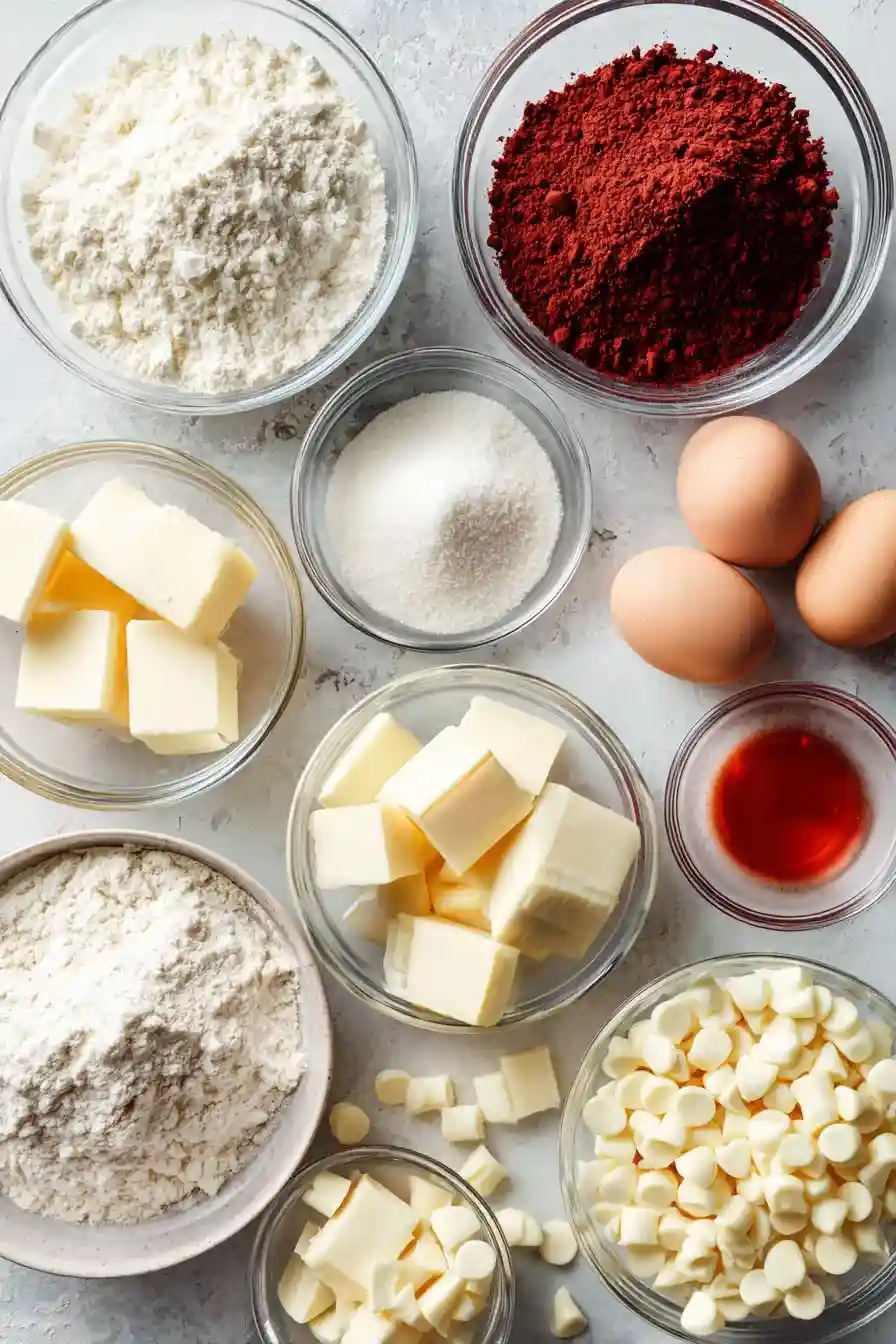 White Chocolate Red Velvet Cookies – Soft, Bold & Easy